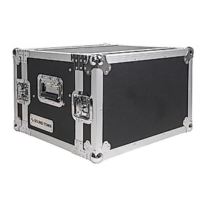 Sound Town 4U Rack Case with 2U Rack Drawer for 19" Amps/Mixers/Microphone Receivers (STRC-4U2DR)