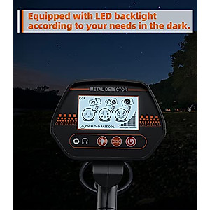 Metal Detector Kit for Kids & Adults with Sand Sifter Scoop, IP68 Waterproof, LCD Display & 8" Coil Adjustable Gold Detector for Treasure Hunting, Lightweight Easy to Use