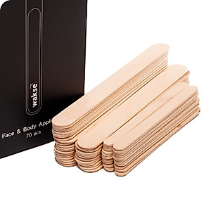 wakse Face & Body Applicator Set 70pcs Wooden