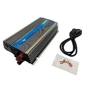KRXNY 1000W Grid Tie Inverter Pure Sine Wave Stackable MPPT Solar Power 10.8-30V DC Input 110V AC Output for 18V Solar Panel