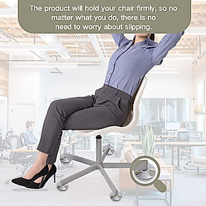 UARELVA Office Chair Bell Glides Replacement Desk Chair Wheels Swivel Caster Wheels to Fixed Stationary Foot Dia 7/16"(11 mm) Stem Fit Most Office Chair