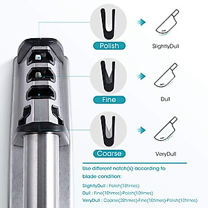 FoodVille KS04 Knife Sharpener for Kitchen Knife Pocket Knife Hunting Knives Including Straight Blades and Scissors (4 Slots) (Black)