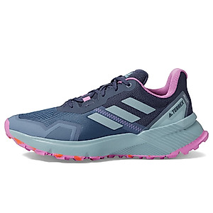 adidas Women's Terrex Soulstrides Trail Running Shoe, Wonder Steel/Magic Grey Metallic/Pulse Lilac, 8.5