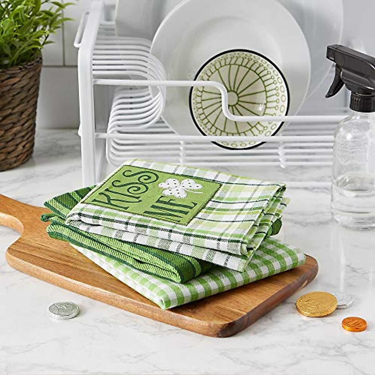 DII Celebrate St. Patrick's Day Kitchen Collection, St. Patty's Day, Dishtowel Set