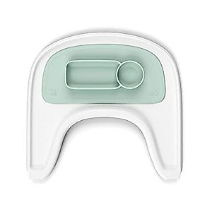 ezpz by Stokke Placemat, Soft Mint - Fits Stokke Tray for Tripp Trapp - Helps Prevent Messy Mealtimes - Durable, Convenient, Dishwasher & Microwave Safe - 100% Silicone
