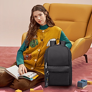 OMOUBOI Laptop Backpack for Women, 14 Inch Waterproof Kids School Bag Travel - Black