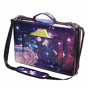 Lbxgap Portable Colored 384 Slots Pencil case Organizer with Printing Pattern for Prismacolor Watercolor Pencils, Crayola Colored Pencils, Marco Pencils