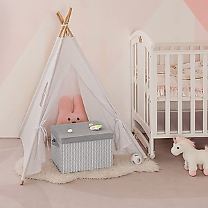 GRANNY SAYS Bundle of 3-Pack Lidded Closet Storage Bins & 3-Pack Rectangle Storage Bins with Lids