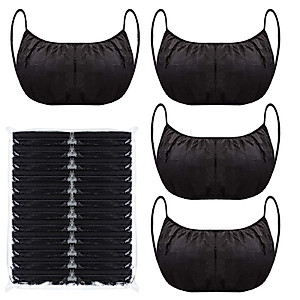 Janmercy Disposable Bras Beauty Black Disposable Bra Women's Disposable Sunless Spray Tan Top Underwear Brassieres for Spray Tanning (24 Pieces), Medium