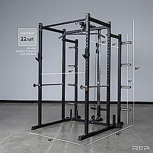 PR-1000 Power Rack + AB-3000 Incline/Decline Bench + LAT/Row Attachment + Dip Attachment + Weight Storage
