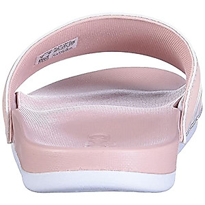 adidas Women's Adilette Comfort Slides Sandal, Vapour Pink/White/White, 8