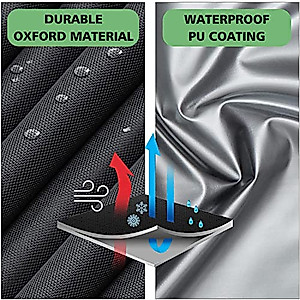 COBOAQG Patio Swing Cover a-Frame Waterproof 72 Inch Outdoor Swing Cover,420D Oxford Fabric UV Resistant Weather Protector for Patio Garden Hammock A-Frame Swing (Black)