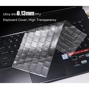 imComor for MSI GS65 GF63 PS63 Keyboard Cover Soft Ultra Thin Clear Skin for MSI GS65 GF63 Stealth Thin 15.6", MSI PS63 P65 WP65 WS65 15.6 Inch/MSI PS42 14 Inch Gaming Laptop Keyboard Protector Skin