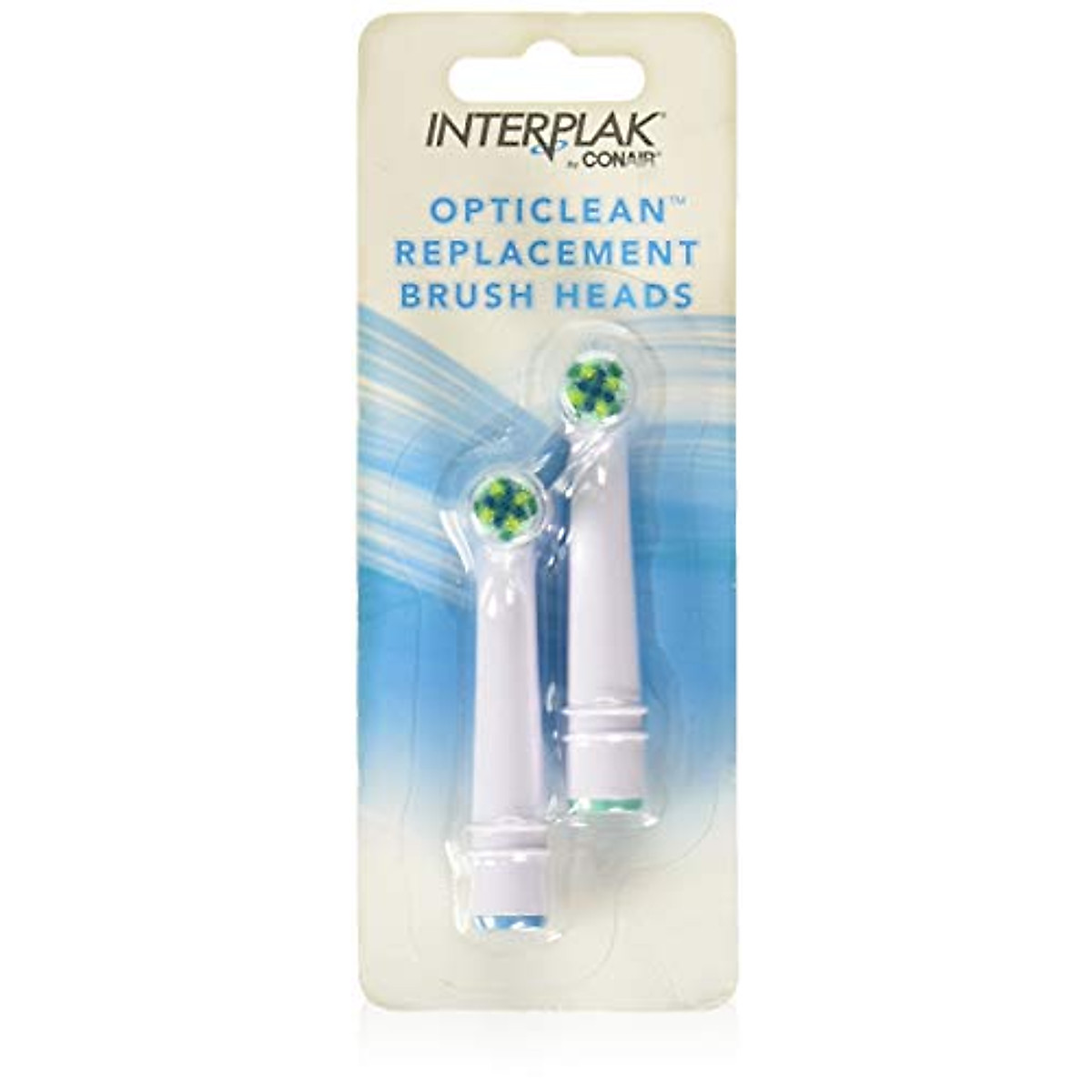 Interplak by Conair OptiClean Replacement Power Plaque Remover Brush Heads