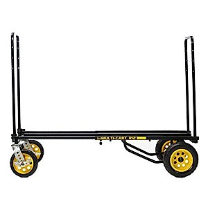 Rock-N-Roller R12RT (All Terrain) 8-in-1 Folding Multi-Cart/Hand Truck/Dolly/Platform Cart/34" to 52" Telescoping Frame/500 lbs. Load Capacity, Black