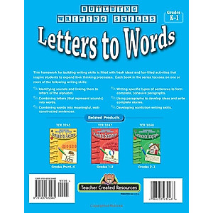 Building Writing Skills: Letters to Words: Letters to Words