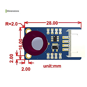 MLX90640 IR Array Thermal Imaging Camera Module 32×24 Pixels 55° Field of View Camera with I2C Interface for Raspberry Pi/Arduino(ESP32)/STM32
