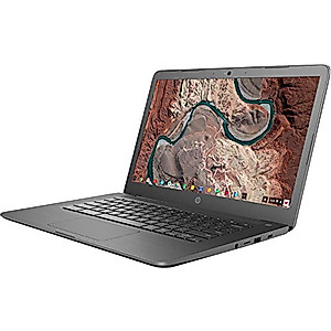 HP 14-CA023NR Chromebook 14" IPS HD (1366x768) Intel Celeron N3350, Intel HD Graphics 500, 4GB RAM, 32GB eMMC Hard Drive, Chrome OS, Chalkboard Gray (Renewed)