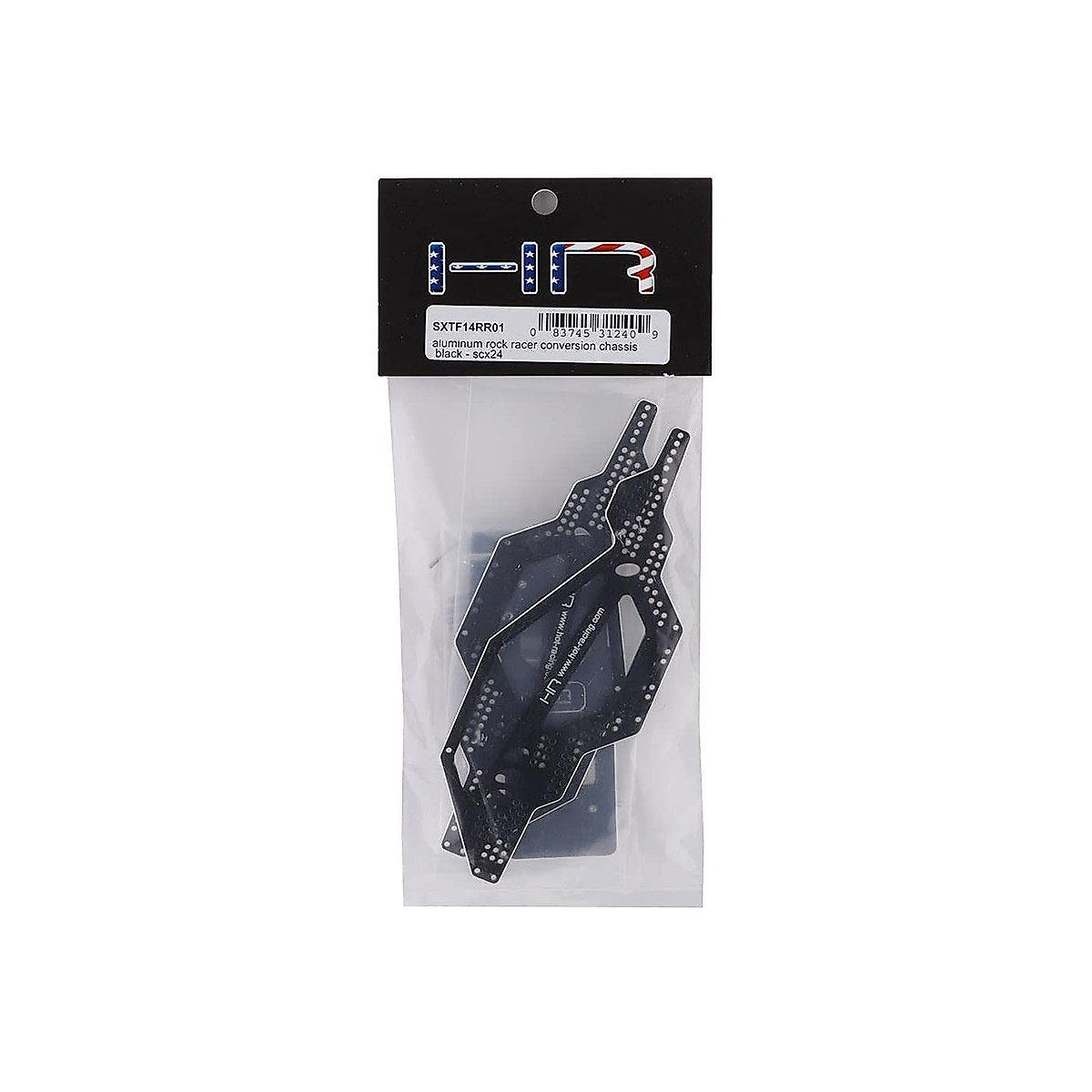 HRSXTF14RR01 SXTF14RR01 Hot Aaxial SCX24 Aluminum Rock Racer Conversion Chassis (Black) HRASXTF14RR01