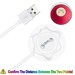 Rose Toy Charger, Rose Charger, Replacement Rose Toy Charger, Standing Magnetic Adapter Fast Charging USB Cable Cord Replacement Base Dock Station for Rose Massagers Only, 2.5Ft