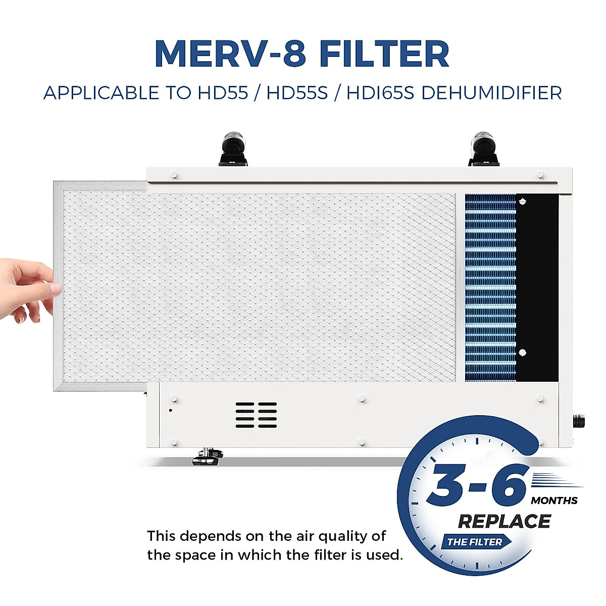 ALORAIR MERV-8 Filter Replacement Set for Basement Dehumidifiers Sentinel HD55,Sentinel HDi65(4 Pack)