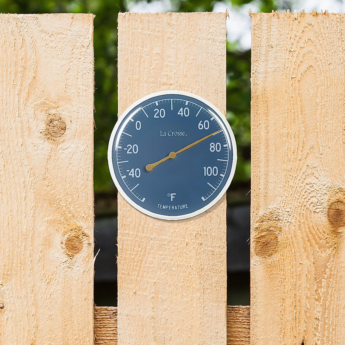 La Crosse 104-1512BL-TBP 5 inch Blue Dial Bracket Thermometer