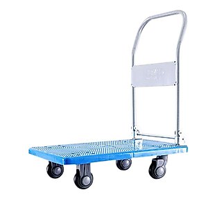 Carts,Platform Trucks,Home Hand Trolley Warehouse Office Garden Garage Workshop Folding Truck Heavy Duty Flat Bed Transport Cart/B