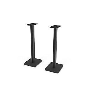 Kanto SP26PL Black Metal Speaker Stand (26 inches) - Universal Fit, Hidden Cables, Rotating Top Plate, Carpet & Hardwood Feet, ¼’-20 Mounting, Pair