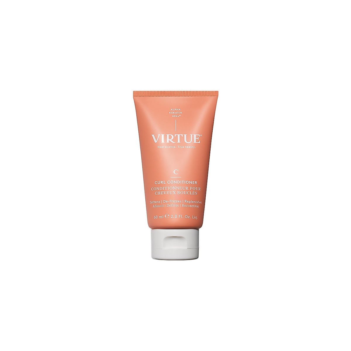 VIRTUE Curl Conditioner with Jojoba Oil, Sulfate Free, Hydrates, Nourishes & Repairs Curly Hair with Frizz Control, Color Safe