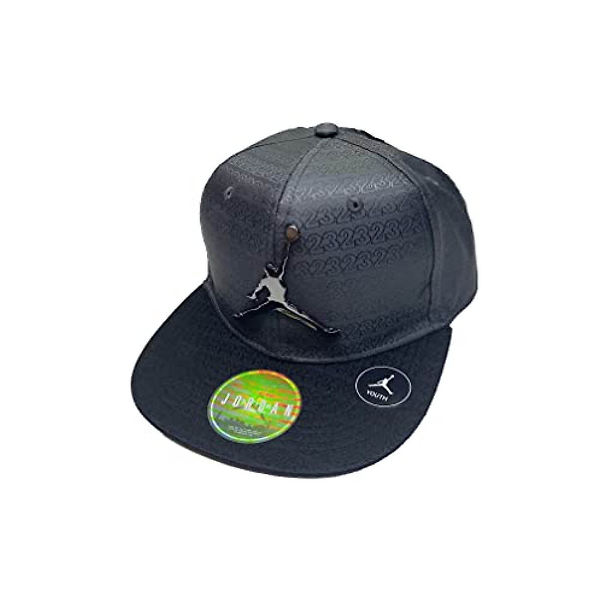 Jordan Big Boys All Over 23 Print Elite Snapback Hat (Grey(9A1419-G34)/B)