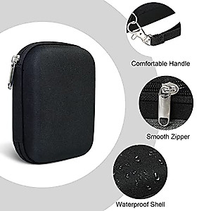 Sevenat Digital Camera Case Carrying & Protective Case Carrying Bag Compatible Digital Camera/for VAHOIALD/for IWEUKJLO/for Zostuic/for CAMKORY/for BEVLXNIV/for Kodak Pixpro, Black