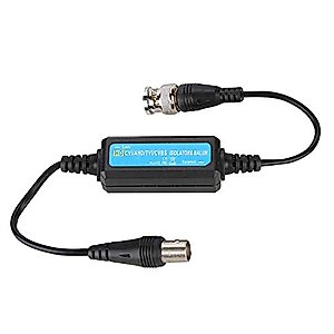 Surebuy Ground Loop Isolator, Ground Loop Noise Isolator Without Filtering, Loop Isolator with Built-in Video Balun,Suitable for Ground Isolation of Coaxial Cable