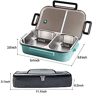 LANSKYWARE 2 Compartments Bento Lunch box with Insulated Lunch Bag and Portable Utensils, Stainless Steel Food Lunch Containers for Adults Men Women 3PCS Corn Peeler, Corn Peeler for Corn on the Cob,