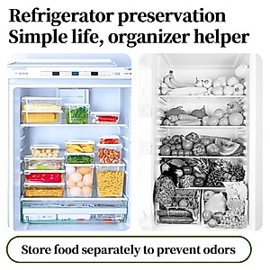 NXCJINYU Food Storage Containers, 36-Piece,Plastic Deli Containers with Lids, Slime, Soup, Meal Prep Containers 、Stackable 、Leakproof 、Microwave、Dishwasher、Freezer Safe- Reusable,for Kitchen Storage
