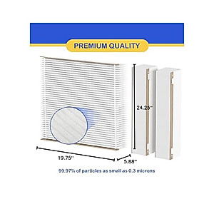 Roninby 201 Air Filter Replacement Compatible with Aprilaire 2200 2250, Space Gard 2200 Air Cleaner Purifier and Lennox PMAC-20C X0445, Compare to Part #201, MERV-10 Air Filter, 3 Pack