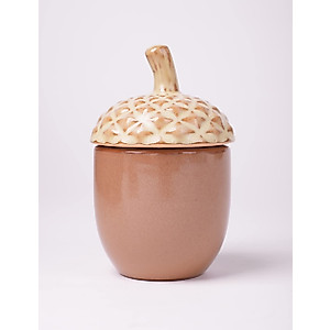 NENBOLEC 3pcs Cookie Jar Candy Dish Snack Tray Pinecone Gifts Sculpture Modern Decor Statue Table Centerpiece Crafts Ceramic Figurine Arts 4.7 inch