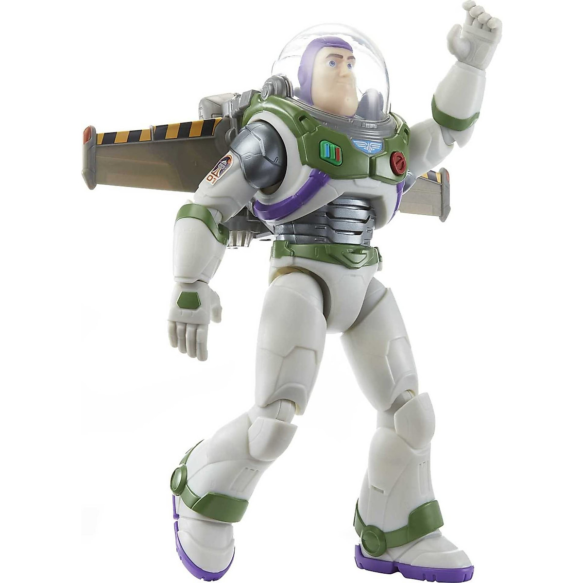 Mattel Disney Pixar Lightyear Toys, Talking Buzz Lightyear Action Figure with Liftoff Vapor Trail, 20 Sounds, Jetpack with Expanding Wings