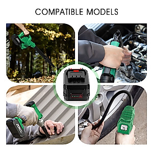 【Upgrade】 2Pack CaliHutt 6000mAh Replacement Battery for KIMO 20V Lithium Battery for KIMO 20V Cordless Blower Wrench Nailer Drill