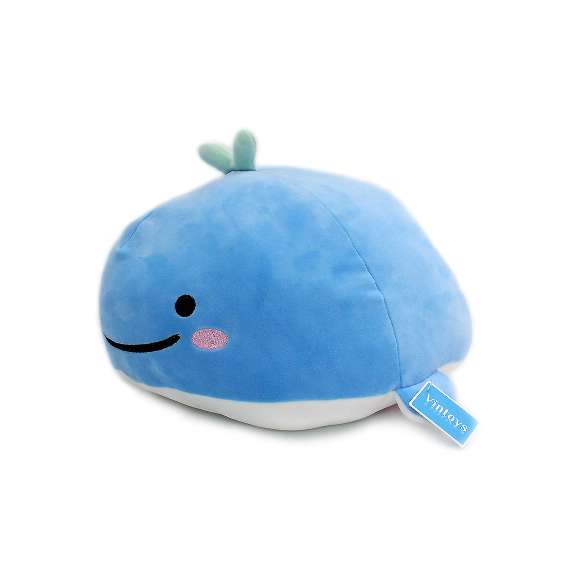 Vintoys Very Soft Blue Whale Shark Hugging Pillow Plush Doll Fish Plush Toy Stuffed Animals 17"