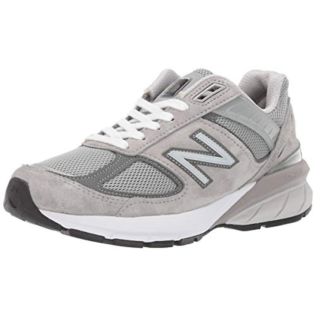 New Balance Women's Made in US 990 V5 Sneaker, Grey/Castlerock, 10.5 Wide