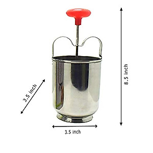 Stainless Steel Medu Wada Vada Doughnut Maker Dispenser Donut And Meduvada Maker for Perfectly Shaped And Crispy Wada Maker