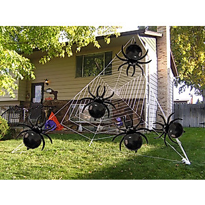 17.2" Halloween Black Spider balloons - 12Pcs Mini Spiders Foil Balloon for Halloween Decoration Day of Death New Year Birthday Spooky Party Supplier