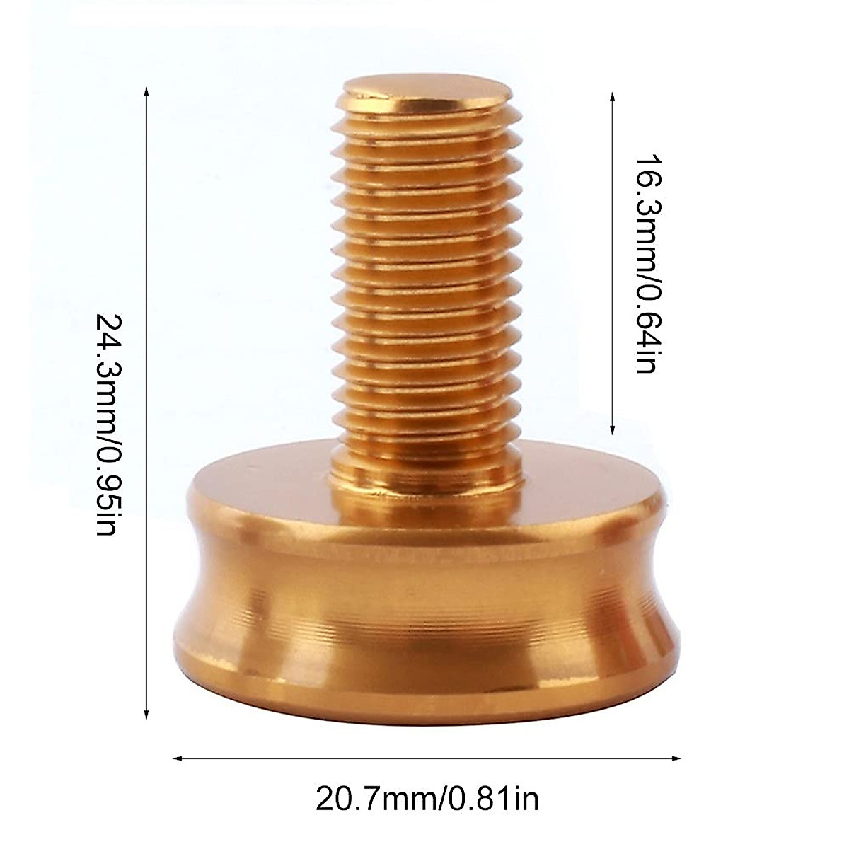 MiOYOOW Crank Arm Fixing Bolt, Lightweight Bottom Bracket Screw Bolts Aluminum Alloy Bike Crank Arm Bolts Screw for Road Mountain Bikes