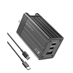 USB-C Charger 67W/65W Type C Charging Block GaN III PD&QC 3.0, Wall Charger Block for i-Phone Fast Charging with 3-Ports, Foldable Travel Plug Adapter Charger for iPad MacBook Air/Pro, Laptop Samsung