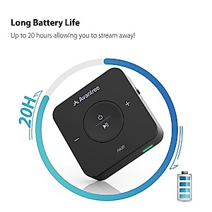 Avantree TC417 Bluetooth Transmitter Receiver for TV, Optical Digital Toslink, Volume Control for 3.5mm AUX, RCA, 20H Playtime, aptX Low Latency Wireless Audio Adapter for Headphones, Home Stereo