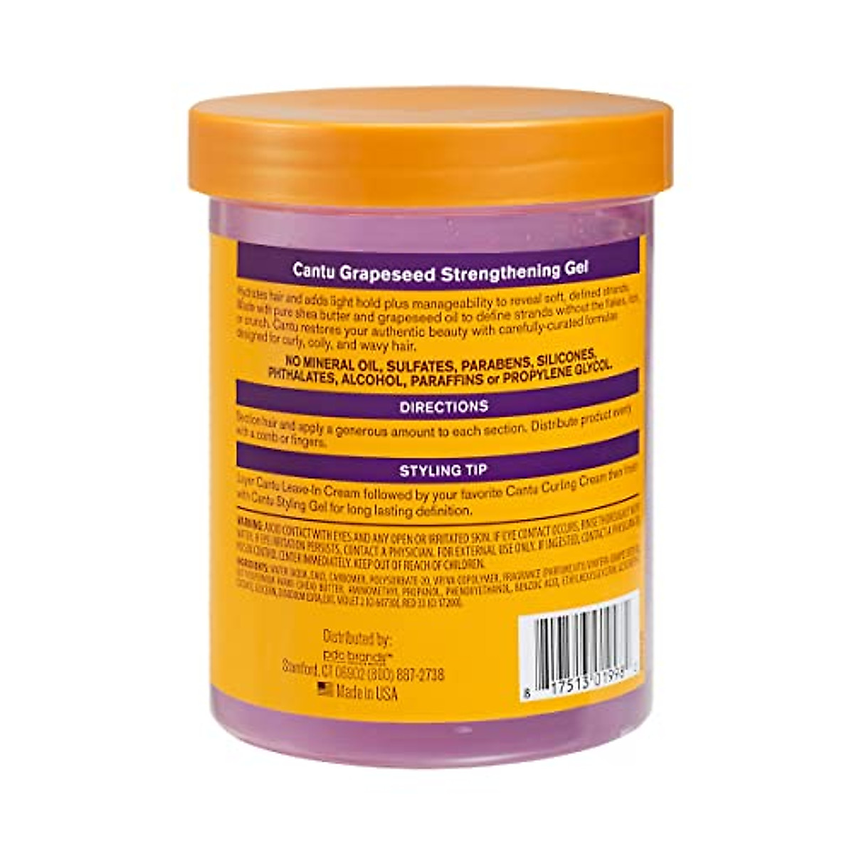 Cantu Grapeseed Style Gel 16.5 Ounce Jar