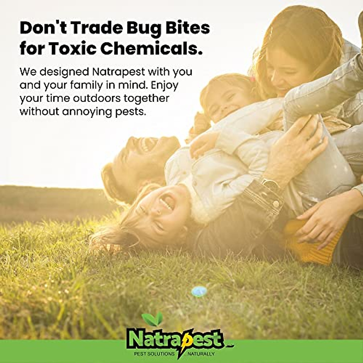 Natrapest Yard Spray - Ready to Use Flea, Tick & Mosquito Yard Spray with Natural Essential Oils - Plant Based Formula is Plant, Pet & Kid Safe - Insect Killer, Treatment & Repellent - 32 oz