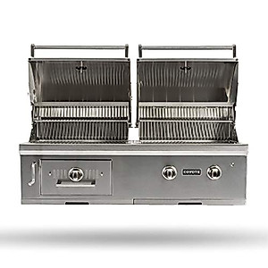 Coyote 50-Inch Built-in Natural Gas/Charcoal Dual Fuel Hybrid Grill - C1HY50NG