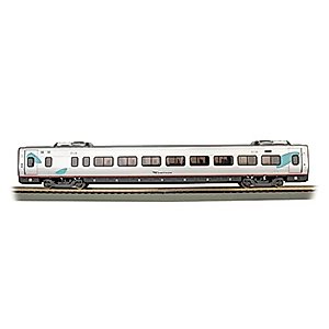 Bachmann Trains - ACELA Express Business Class CAR #3528 with Lighted Interior - HO Scale Prototypical Colors & Markings, 89946