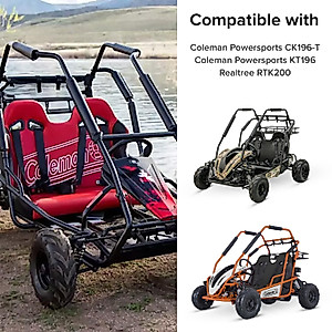 AlveyTech 150 mm Long Front Lower Swing Arm - Durable Black Left or Right Side Arm, Replacement 4-Wheel Accessories for the Coleman KT196, CK196-T & Realtree RTK200 196cc 6.5 Hp Go-Karts, DIY Install